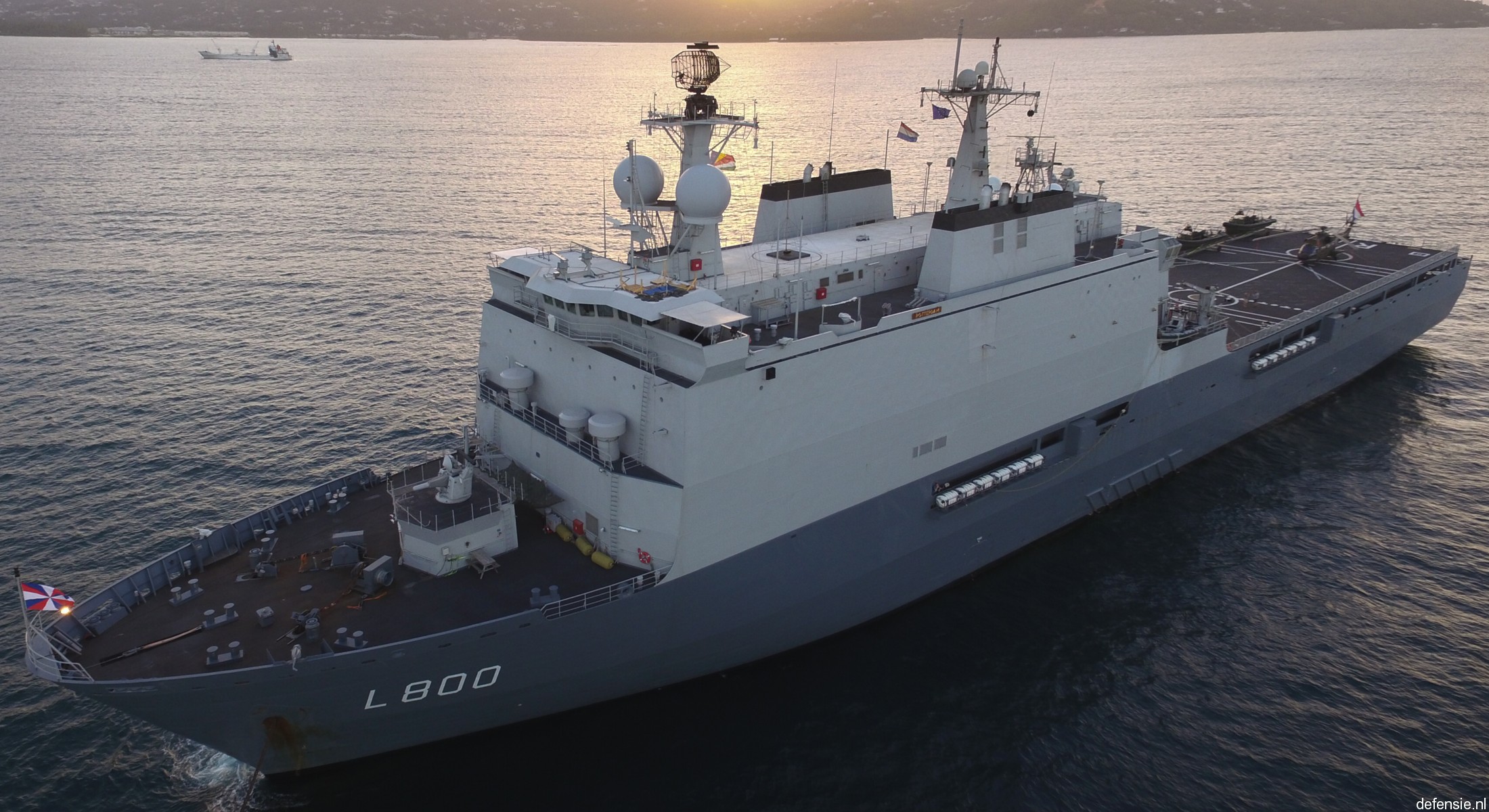 HNLMS Rotterdam L-800 Amphibious Ship Netherlands Navy