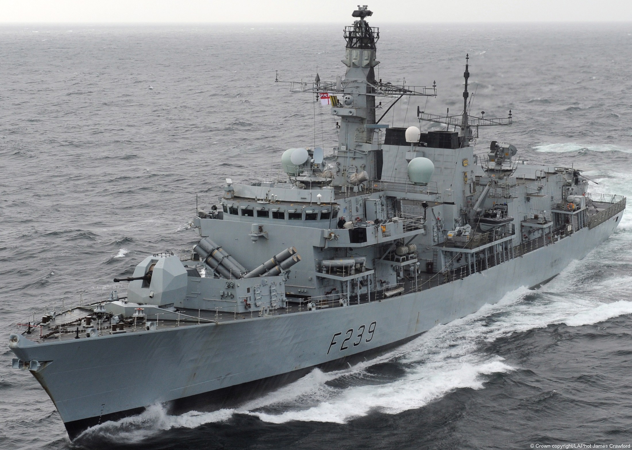 F-234 HMS Iron Duke Type 23 class Frigate FFG Royal Navy